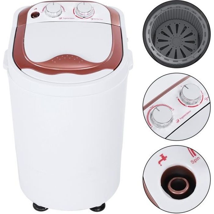 Lave Linge Mini Machine à Laver Automatique Lave-linge Compact 54*35 ...