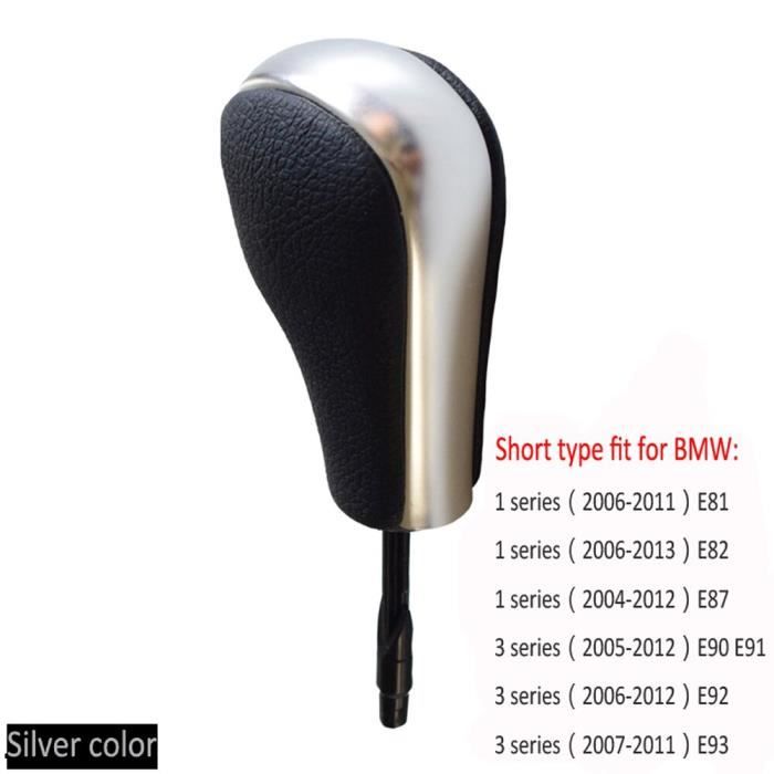 Levier de vitesses - BMW - E39 E46 - Bois de noyer - Matt Silver - 15mm ...