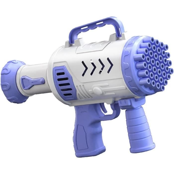 Bazooka Machine À Bulle Pour Enfant Pistolet A Bulles De Savon 37 Trous ...