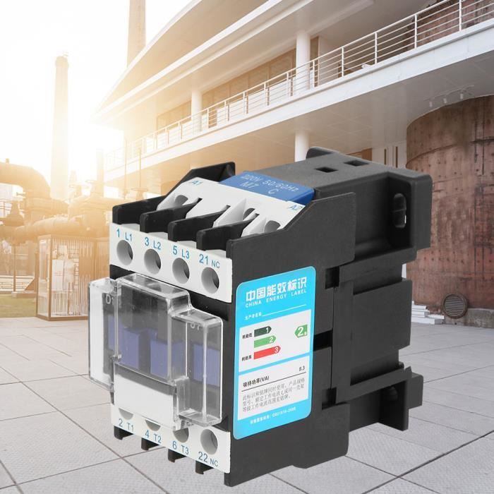 QID-Contacteur électrique CJX2-1201 Contacteur AC à montage sur rail ...