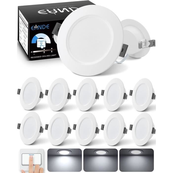 Spot Led Encastrable Dimmable, 6500K Blanc Froid 220V Plafonnier Encastré, 5W 500Lm Équivaut À ...