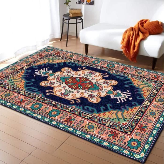 Tapis De Salon Poils Ras, Grand Carré Moderne Tapis De Couloir, Chambre ...