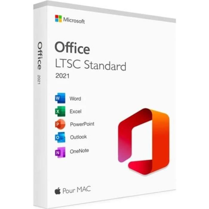 Logiciel - Microsoft - Office 2021 LTSC Standard - Mac - Clé licence à ...