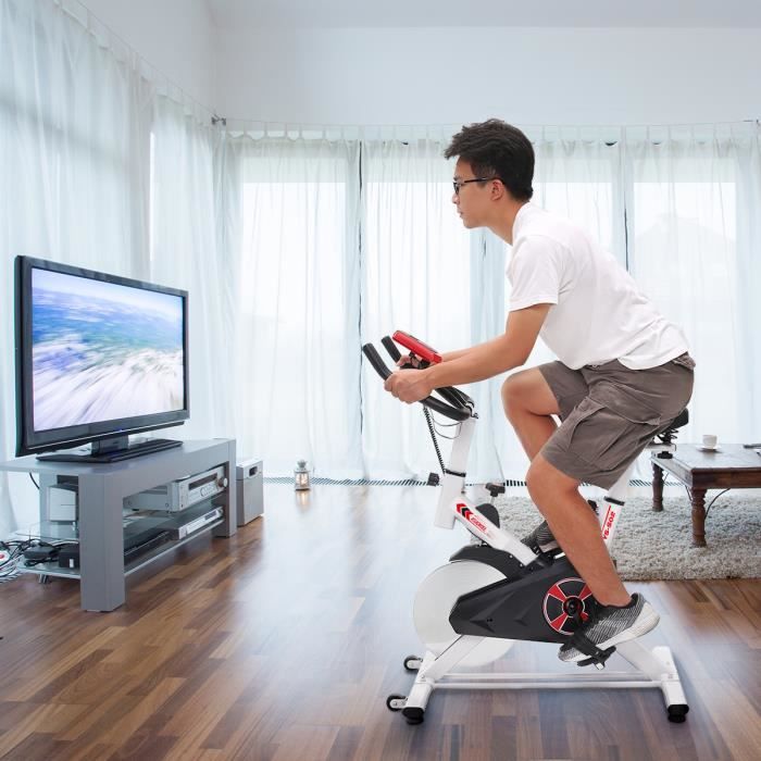 KUOKEL-Vélo d´appartement Vélo cardio LCD indoor gym fitness Pour Le ...
