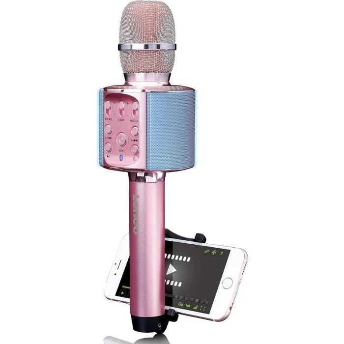 Bmc-090 - Microphone Karaoké - Bluetooth V4.2 - Avec Station D'Accueil Pour Smartphone - 5 Watt ...