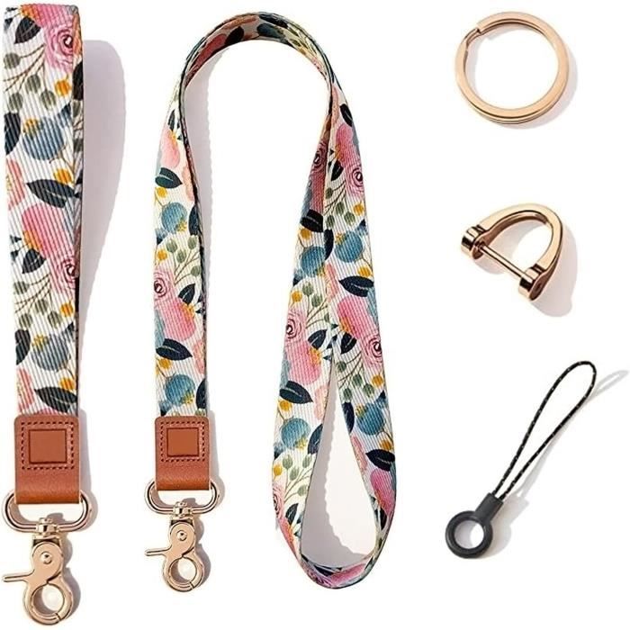 Laniere Porte Clé, Cordon Badge Tour de Cou, Cordon Tour de Cou Pour ...