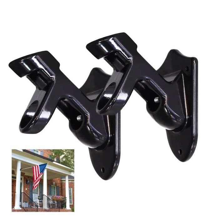 Drapeau Poteau Support, 2 Pcs Support Drapeau Muralen Alliage D ...