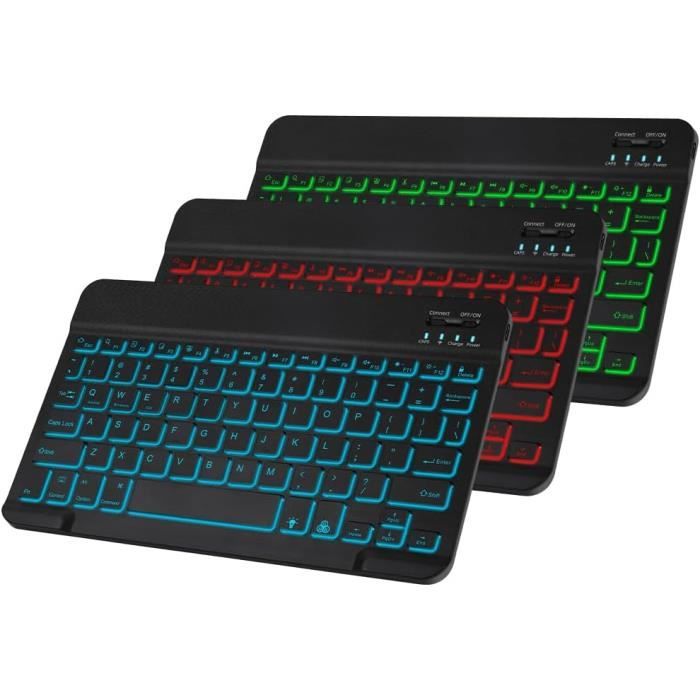 Clavier Bluetooth Rechargeable, Clavier Sans Fil Bluetooth, Mini Ultra ...