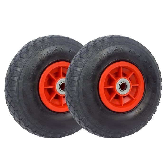 UISEBRT Roue de Brouette, 260x85mm Pneu à Air, Pneu de Chariot de ...