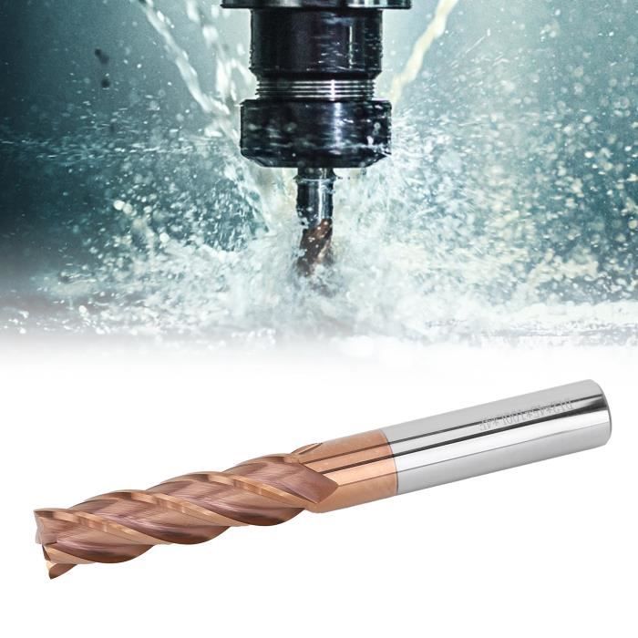 Fraise en bout Fraise CNC en Acier au Tungstène, 100 Mm / 3,9 ...