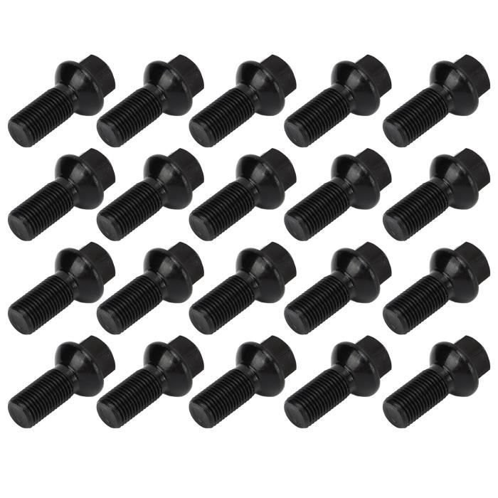 Vvikizy écrous de boulon de roue Goujon de boulon de roue, 20 pièces ...