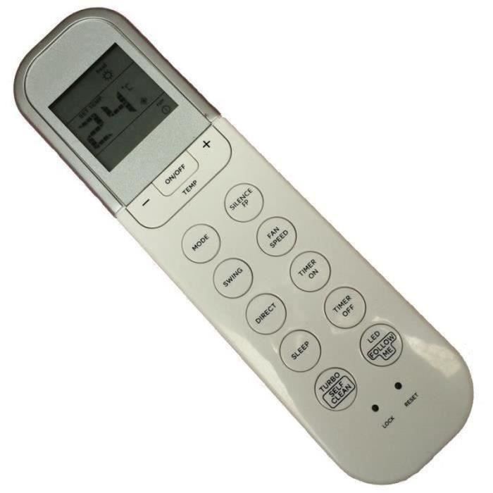 YF08853-REMPLACEMENT Qlima CLIMATISEUR TELECOMMANDE Rg36f3-bgef Rg36f4 ...