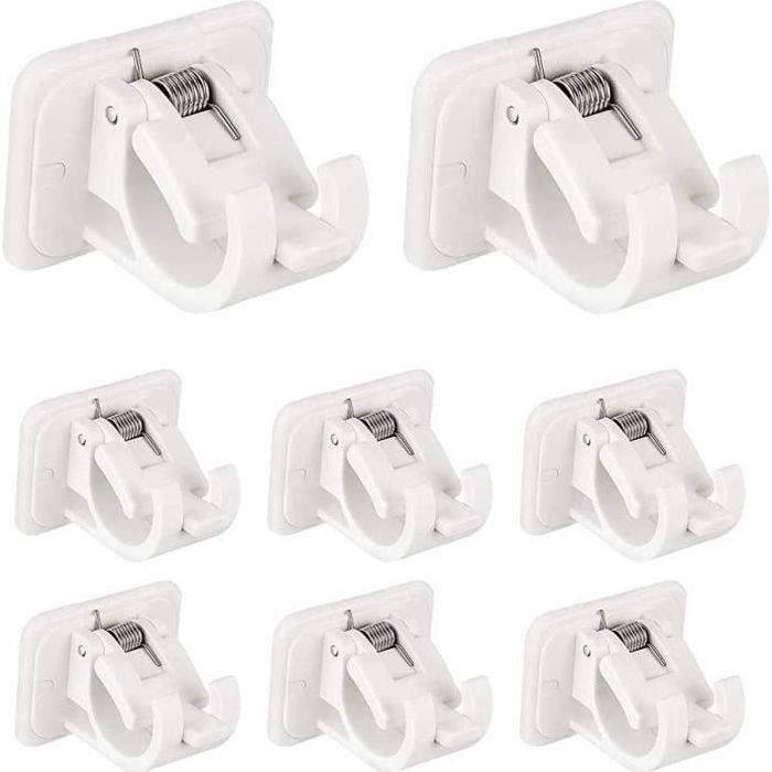 SD04690-Support De Tringle à Rideau Supports8 Pcs Fixations sans ...