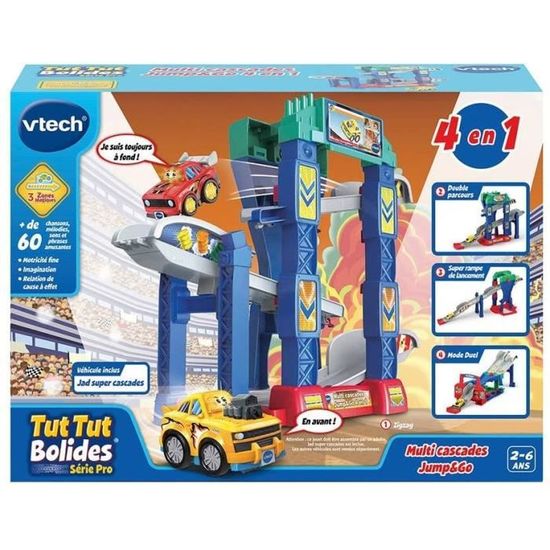 Vtech Tut Tut Bolides Série Pro Multi Cascades Jump Go 4 En 1