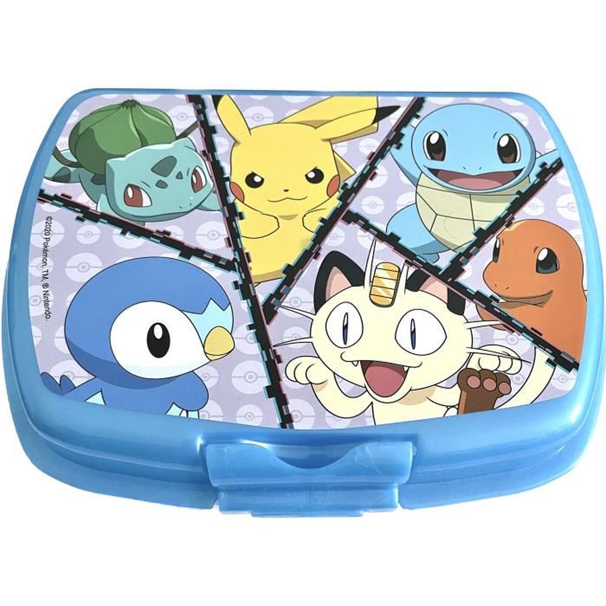 Boite à goûter enfants Pokémon Nintendo Pikachu Salaméche Carapuce ...