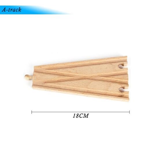 Couleur A-track Ensemble de rails de Train en bois de hêtre pour ...