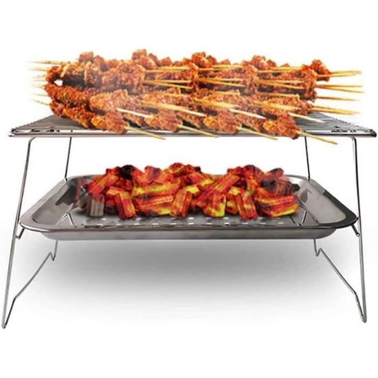 Mini Barbecue en Plein air Portable Barbecue en Acier Inoxydable ...