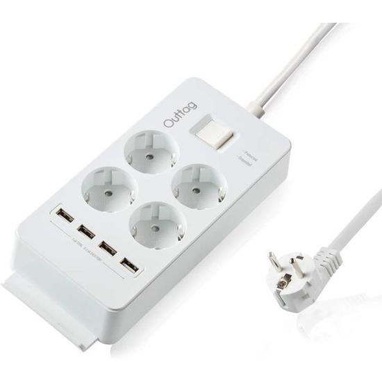 Multiprise De Qualité Supérieure Avec Usb, Parasurtenseur - Multiprise ...