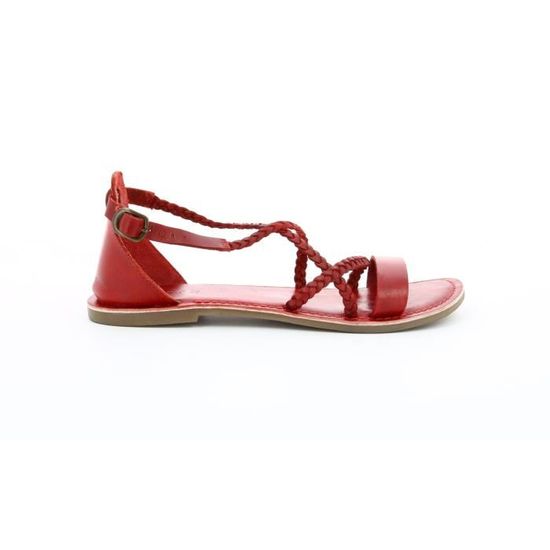 KICKERS Sandales Divague rouge Femme Rouge - Cdiscount Chaussures