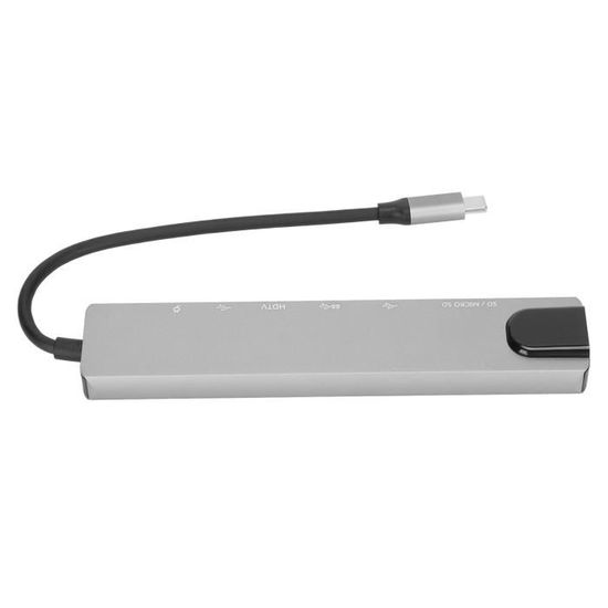 Qiilu Station d'accueil USB C 8 en 1 87W 4K HD Charge Rapide 5Gbps 2 ...