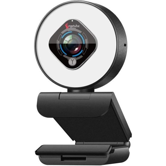 Caméra Web Avec Anneau Lumineux De Luminosité Streaming 1080P Webcam ...