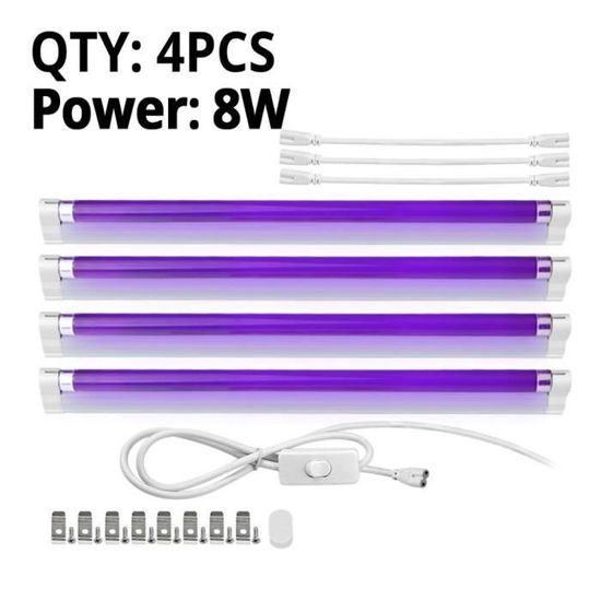 AMPOULE ECLAIRAGE DE SCENE,4Pcs 8W With Plug-110V--Lumière Disco DJ 25W ...