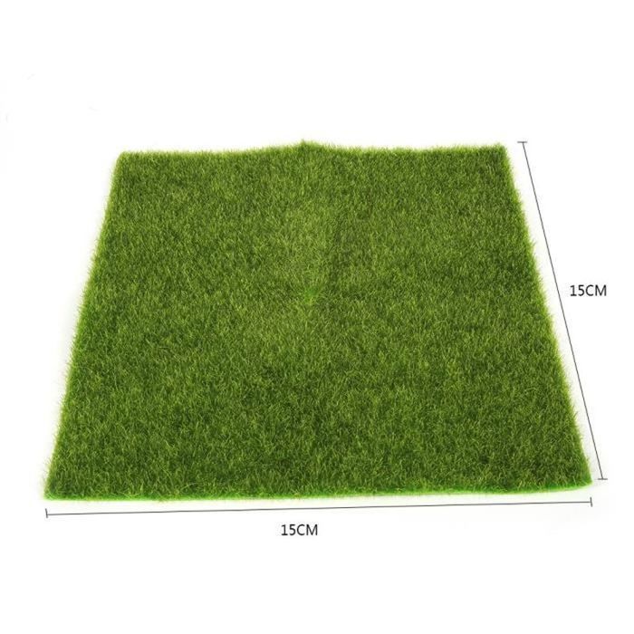 GAZON ARTIFICIEL Gazon synthetique moquette 15*15cm - Cdiscount Jardin