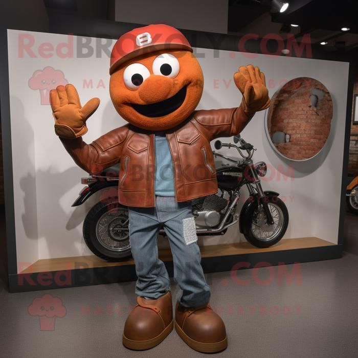 Personnage de costume de mascotte Rust Juggle habillé d'une veste de ...