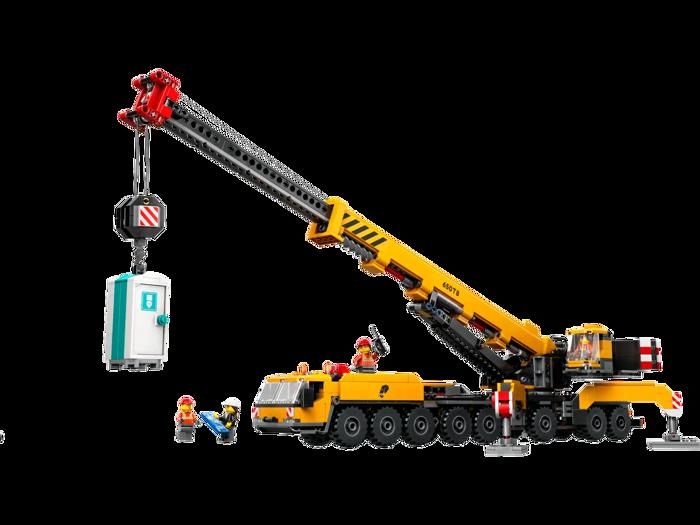 LEGO city 60409 La grue de chantier mobile jaune Idée Cadeau,Maquette ...