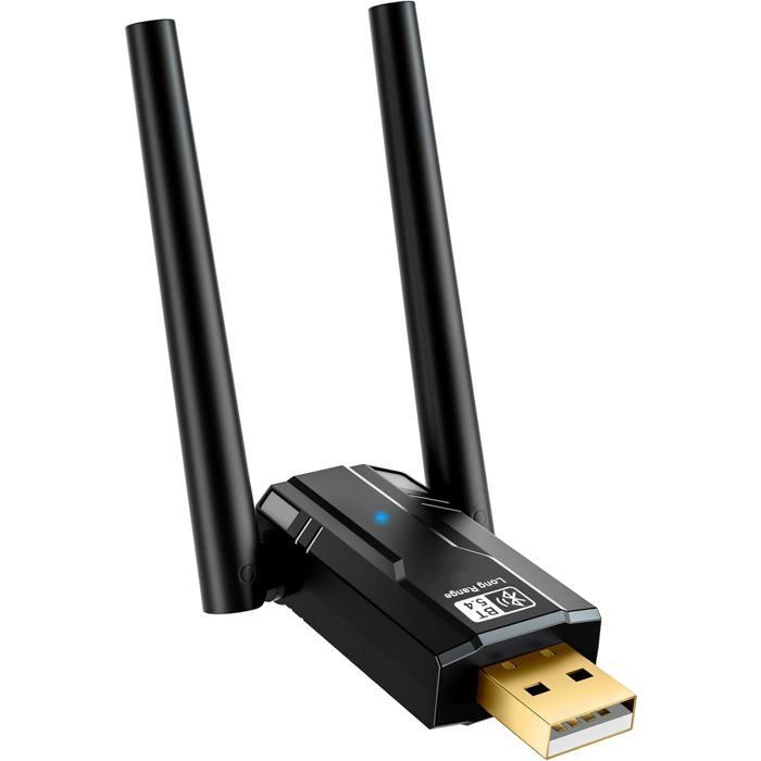 Adaptateur Bluetooth 5.4 Pc Double Antenne 150M - Dongle Usb Bluetooth ...