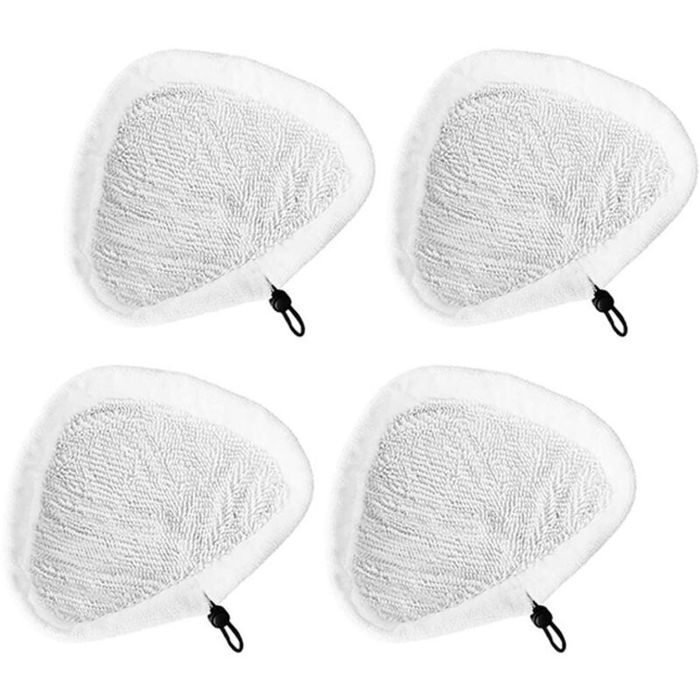 Lot de 4 tampons microfibre lavables pour balai vapeur Steamboy X5 H2O ...