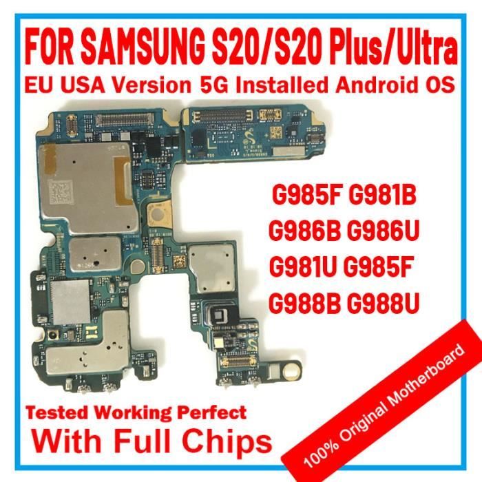 S20-5G G981U-Carte mère d'origine pour Samsung Galaxy S20 Ultra, carte ...