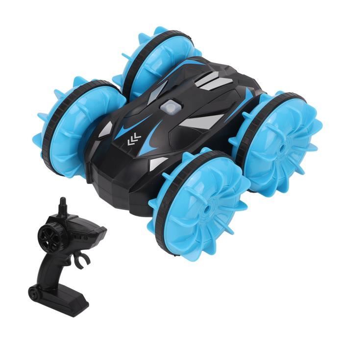 RC Boat Stunt Car 4 Wheel Gear 2.4GHz Rechargeable Blue Amphibious Land ...