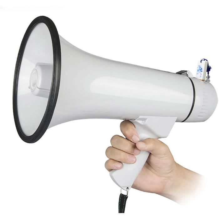 Bullhorn de Haut-Parleur mégaphone avec sirène construit Compact,30 ...