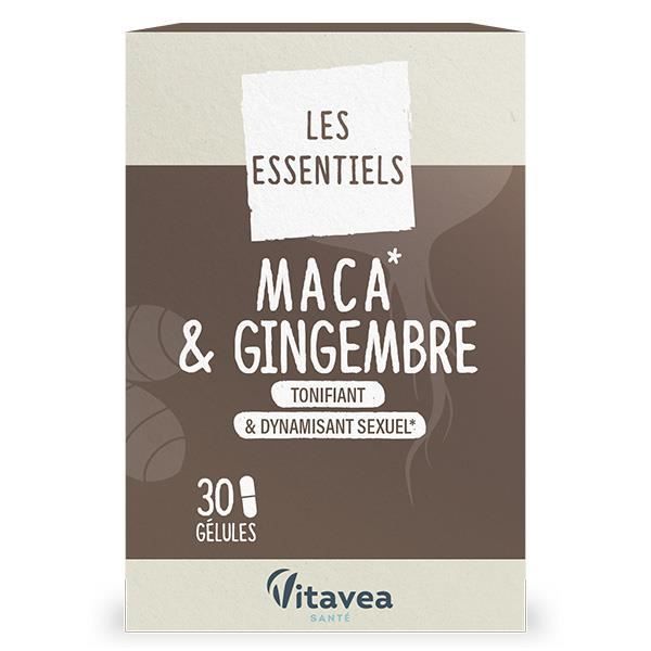 Vitavea Les Essentiels Tonifiant et Dynamisant sexuel Maca & Gingembre ...