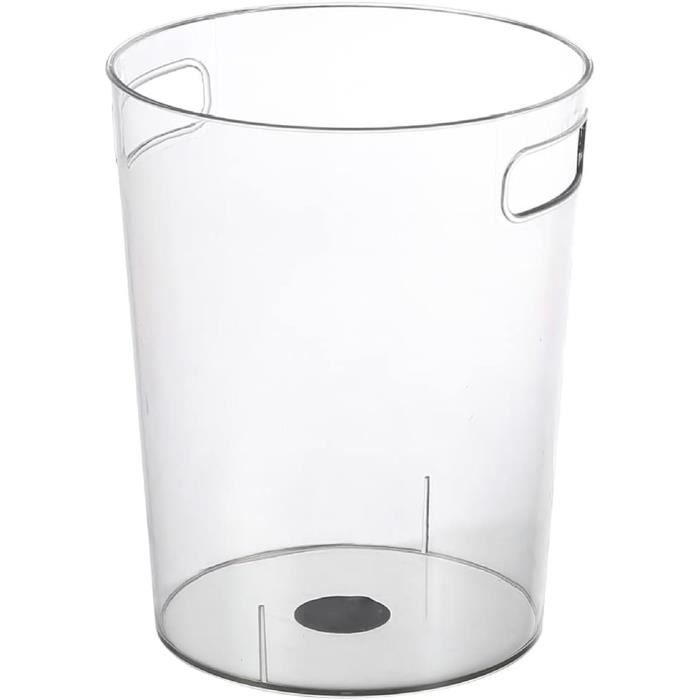 Seau De Rangement De Bureau, Poubelle Transparente, Seau À Glace ...