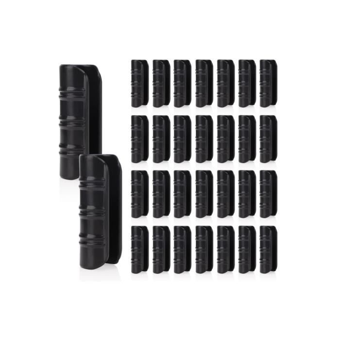 100 PCS Jardin Bâtiments Tube Clip, Clips en Plastique pour Serre Film ...