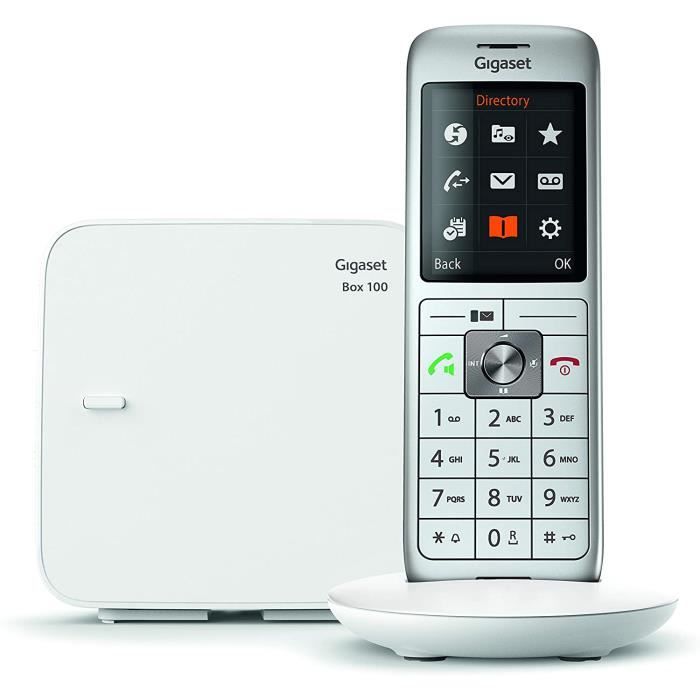 CL660 Solo - Téléphone Fixe Sans Fil - 1 Combiné - Blanc [Version ...