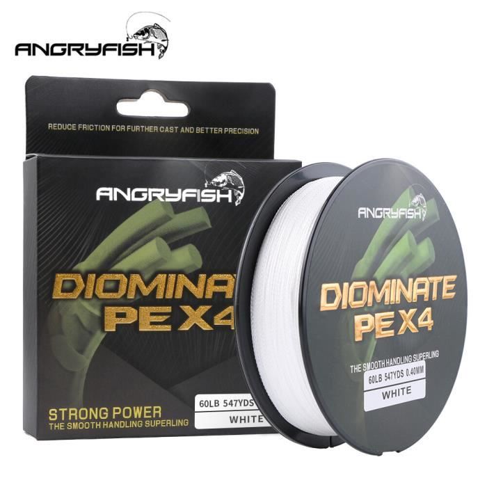 Fil de pêche,ligne de pêche tressée en D,4 brins,Multifilament,pêche en ...