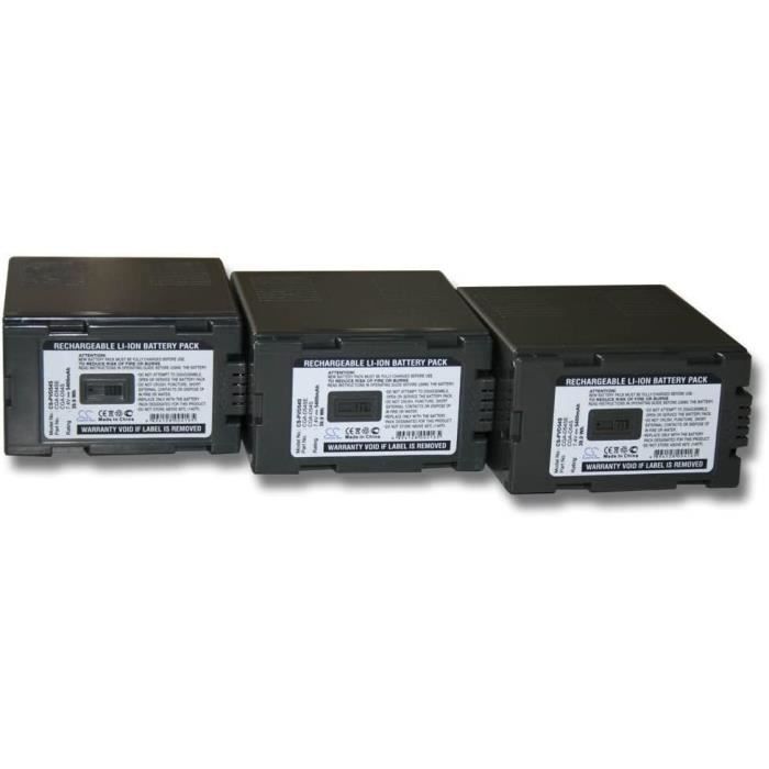 3X Batteries Compatible avec Hitachi PV-DV600, PV-DV600K, PV-DV700, PV ...