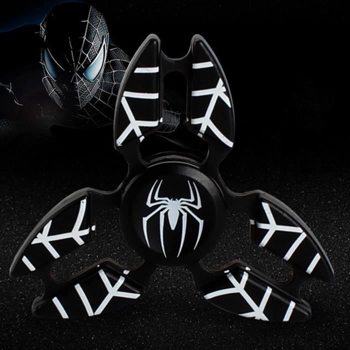 Nanchi New Triangle Spider-Man Hand spinner [Noir] Fidget Spinner Ultra ...