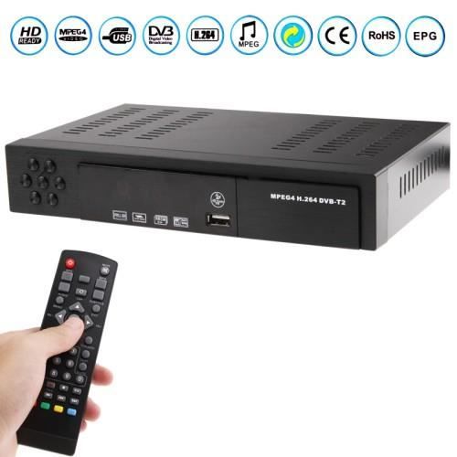 Récepteur HD TNT numérique H.264 / MPEG-4 1080P DVB-T2 - Cdiscount TV ...