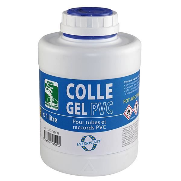 INTERPLAST colle pour tubes et raccords PVC 1kg - Cdiscount Bricolage