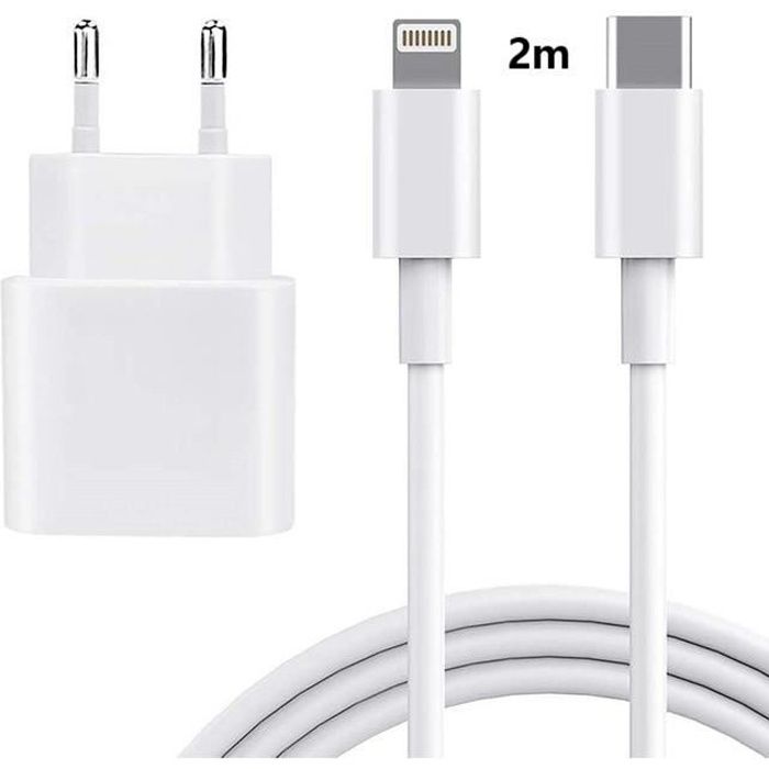 Chargeur 20W Adaptateur secteur pour iphone 12 Pro Max Port USB-C ...