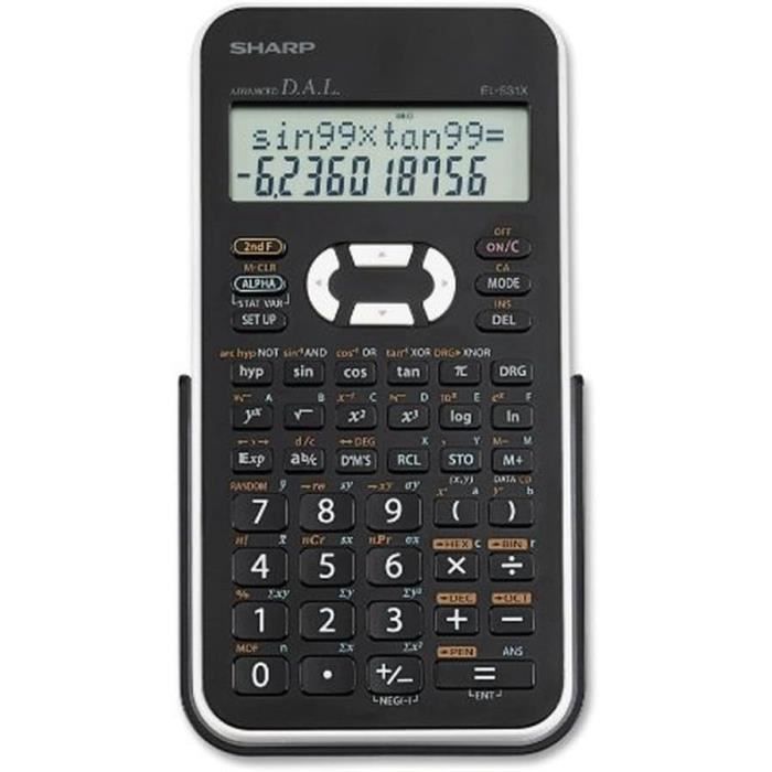 Sharp EL531WH Calculatrice scientifique Blanc (Import Royaume Uni)40 ...