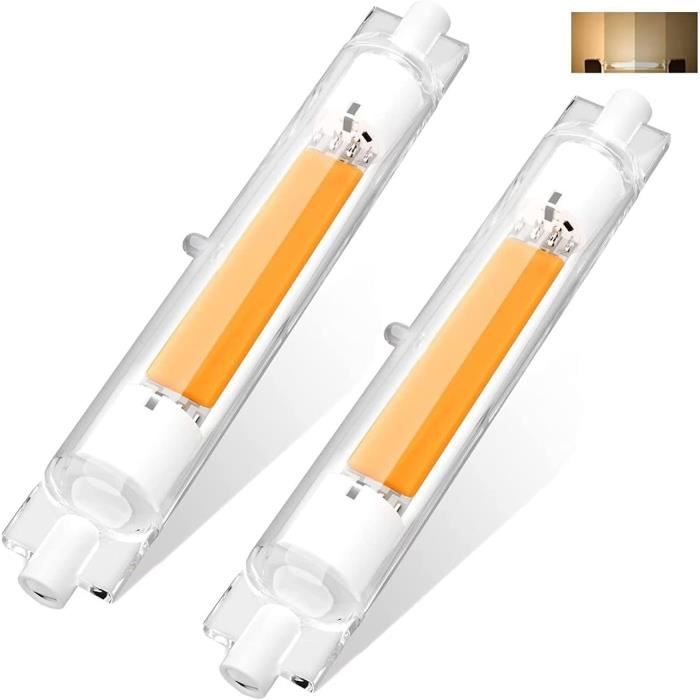 Ampoule Led R7S 118Mm 30W Dimmable,Lumière Froide 6000K 3000Lm,Cob Led ...