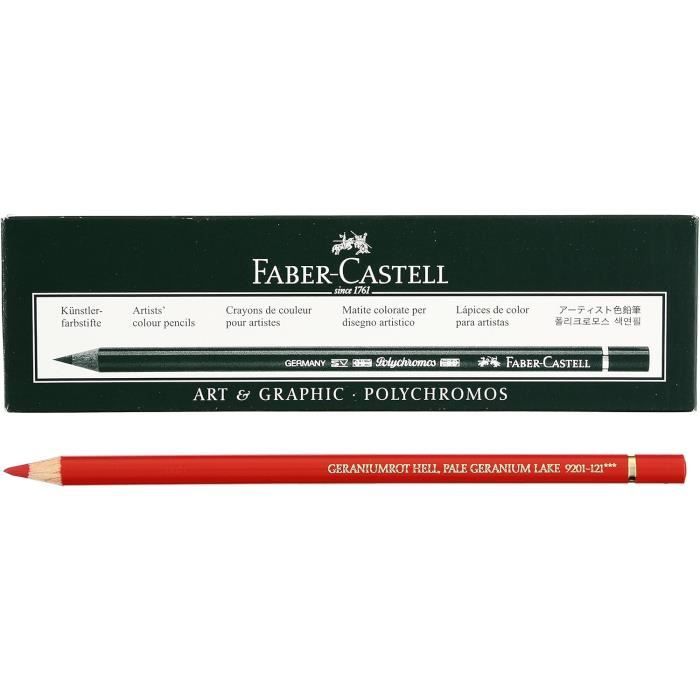 Faber Castell Crayon De Couleur Polychromes Rouge Écarlate Clair[L3908 ...