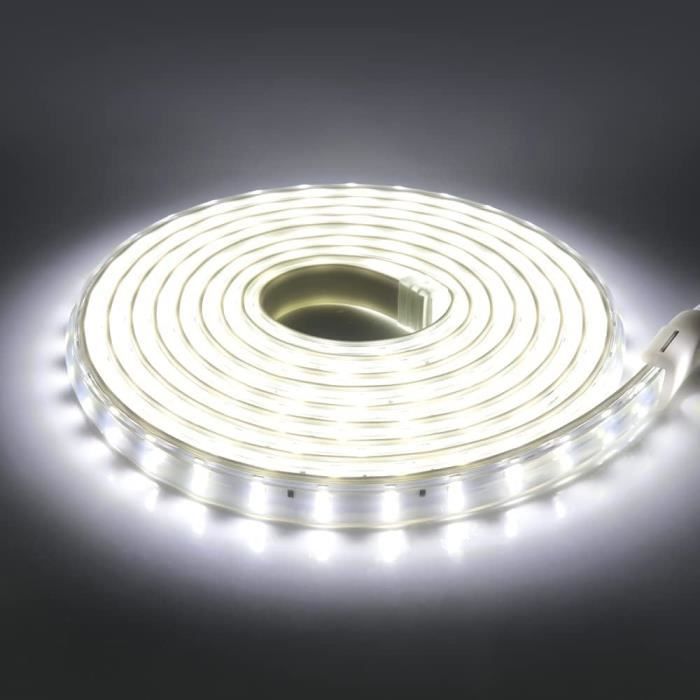 220V Ruban À Led, 120Leds-M Bande Led Etanche, Lumineux Bandeau Led ...
