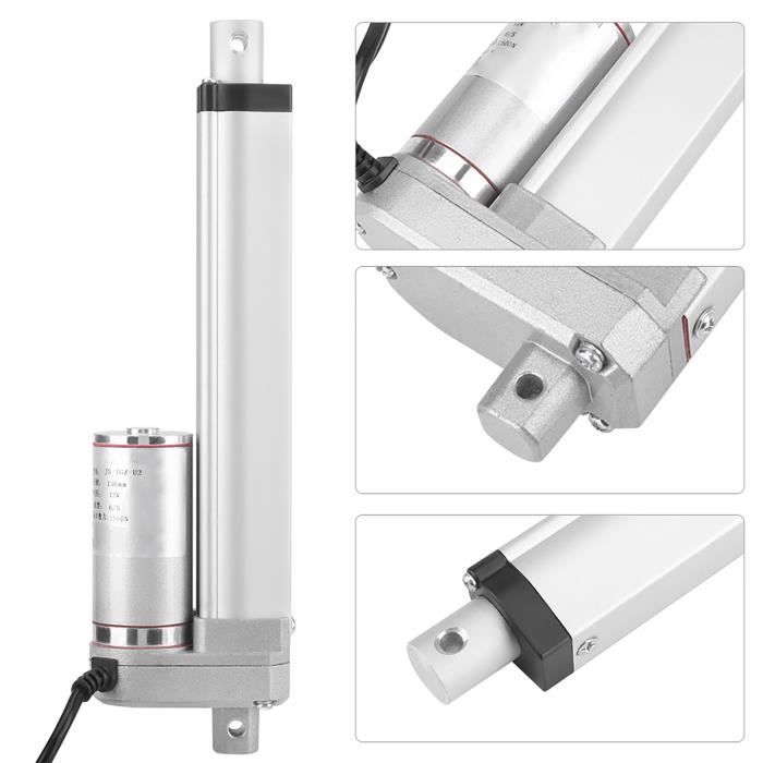 Vvikizy actionneur linéaire 12v CC 12V Actionneur Linéaire 140KG Moteur Électrique à Course de ...