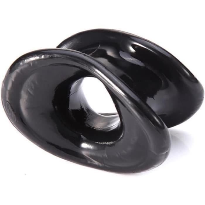 Anneau pénien - COCKRING - Double - Silicone - Noir - Pour adultes ...